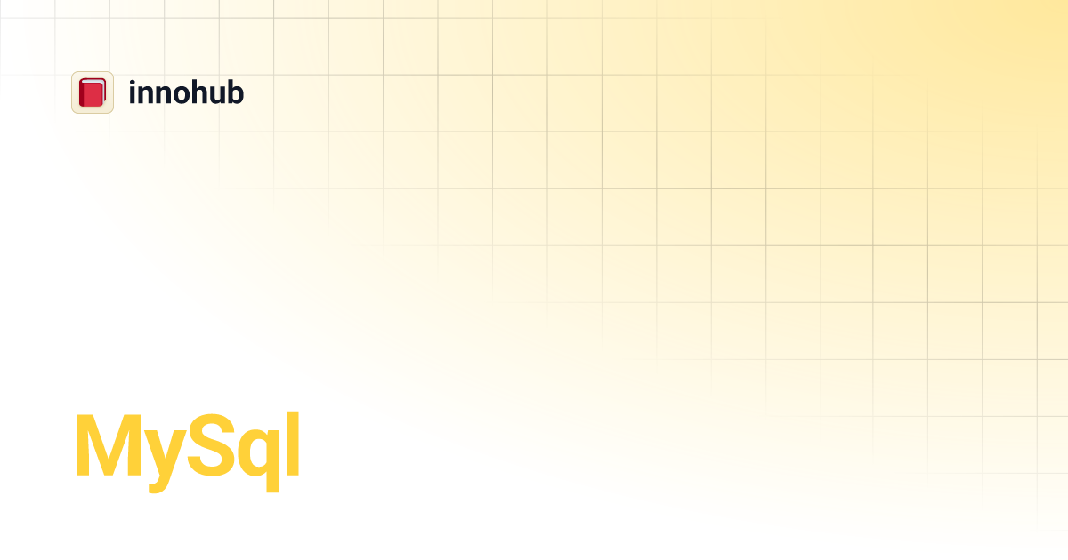 MySql | innohub